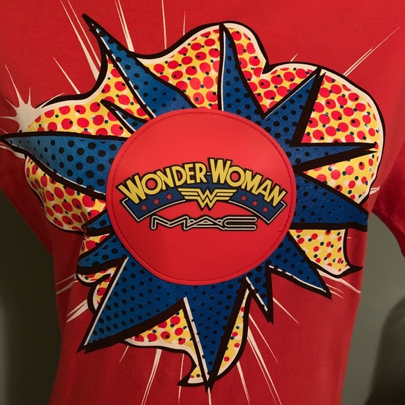 MAC Cosmetics | Tops | Mac Authentic Wonder Woman Collection Tshirt ...